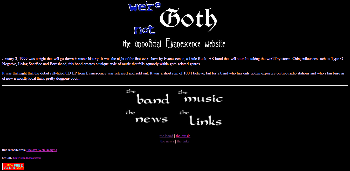 File:We're not goth.png - The Evanescence Reference